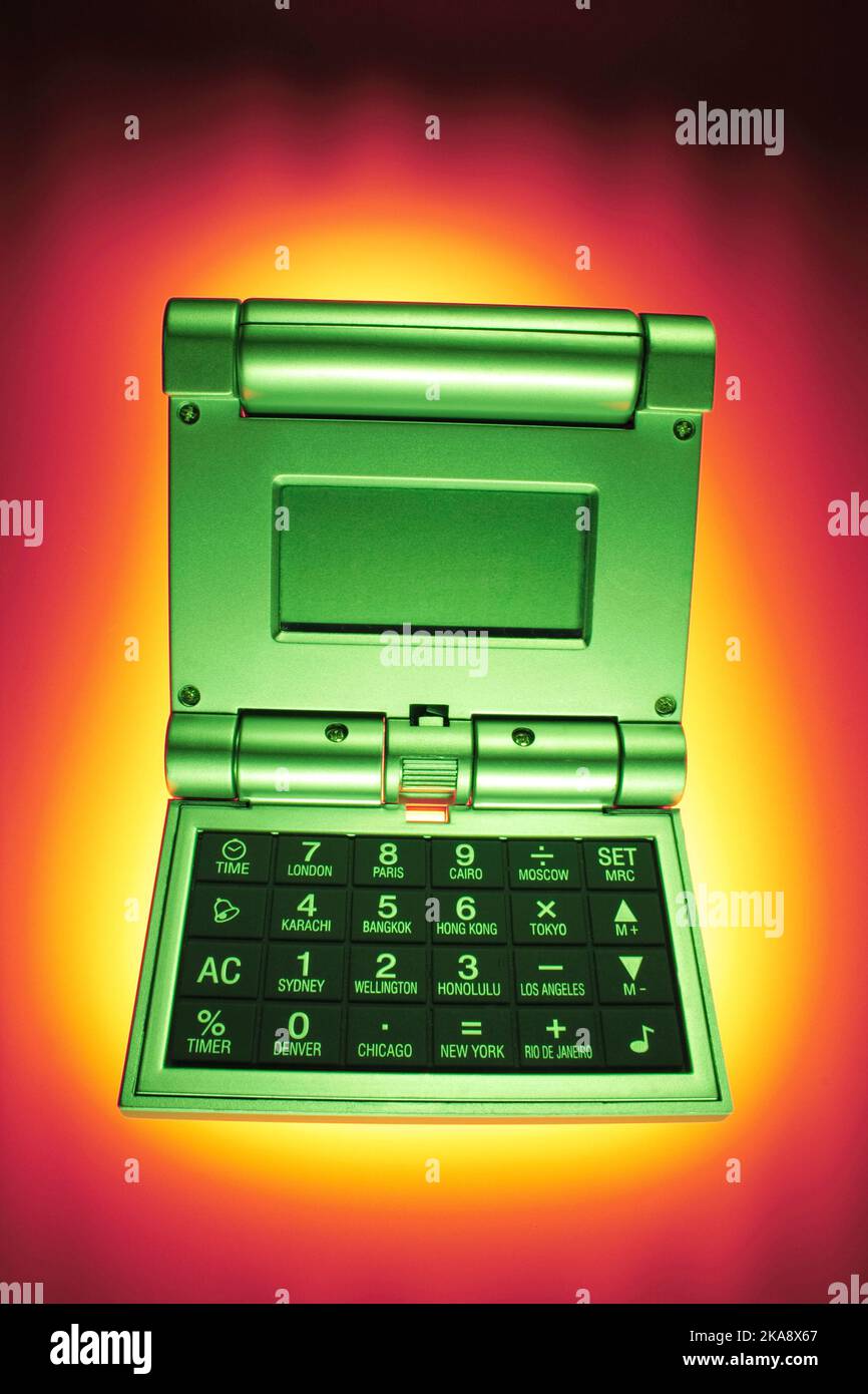 Digital Alarm Clock Stock Photo - Alamy