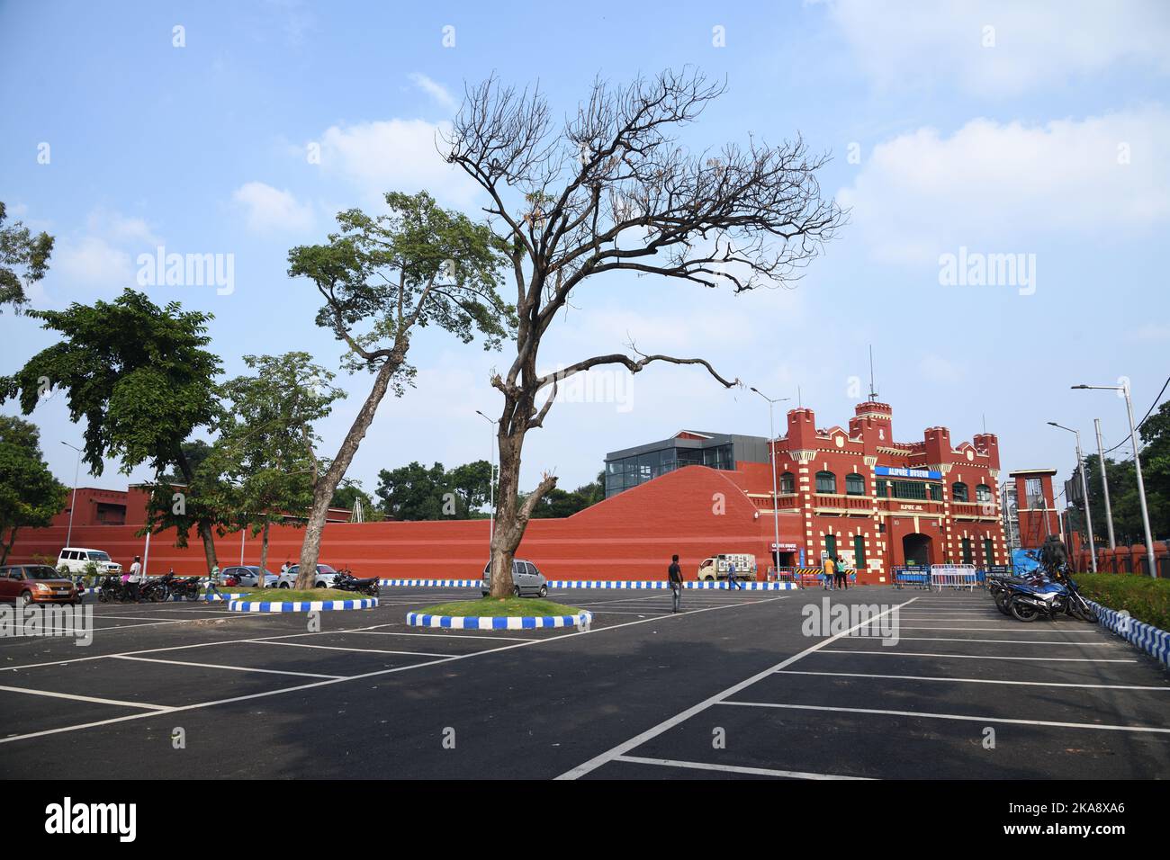 Alipore Jail Museum with parking lot. Kolkata, West Bengal, India Stock ...