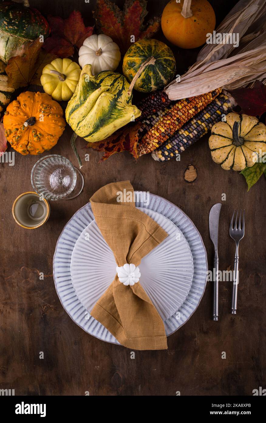 Thanksgiving party table setting hi-res stock photography and images ...