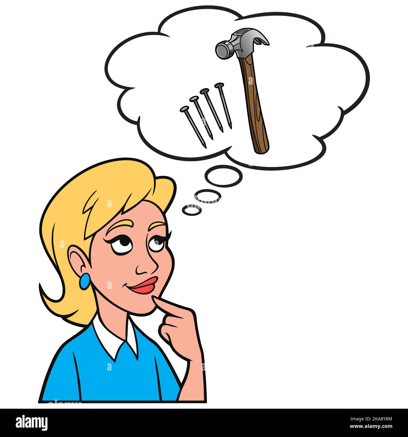 Girls hammer Stock Vector Images - Alamy