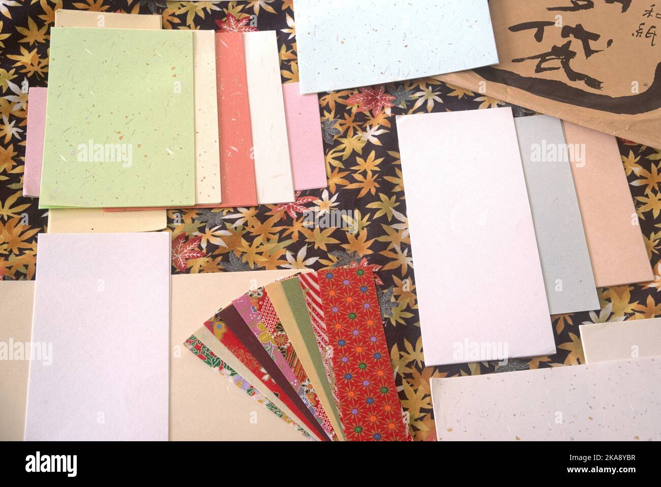 Origami Paper Overhead View Stock Photo - Alamy