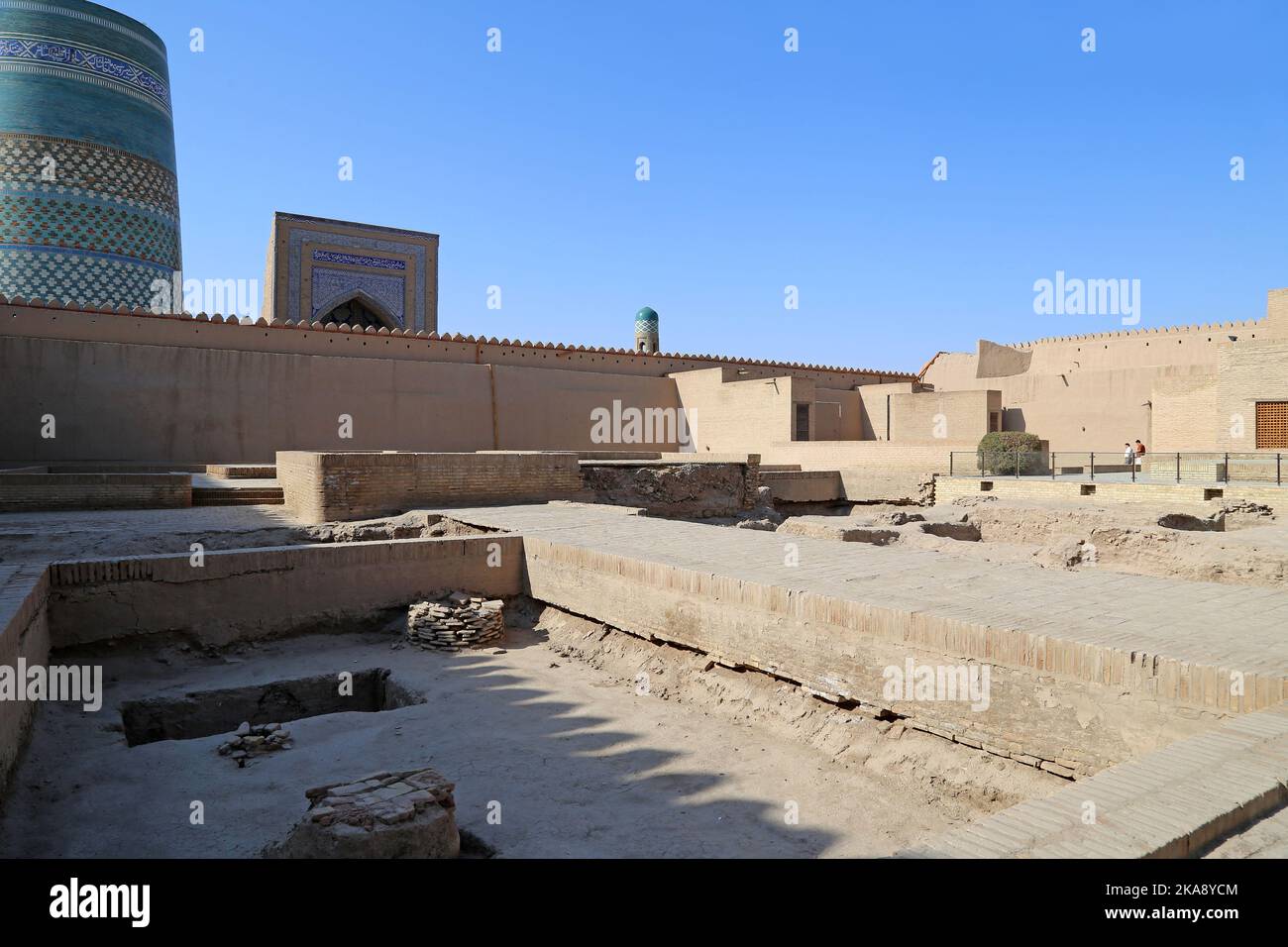 South Courtyard, Kunya Ark Palace, Ichan Kala (Inner Fortress), Khiva ...