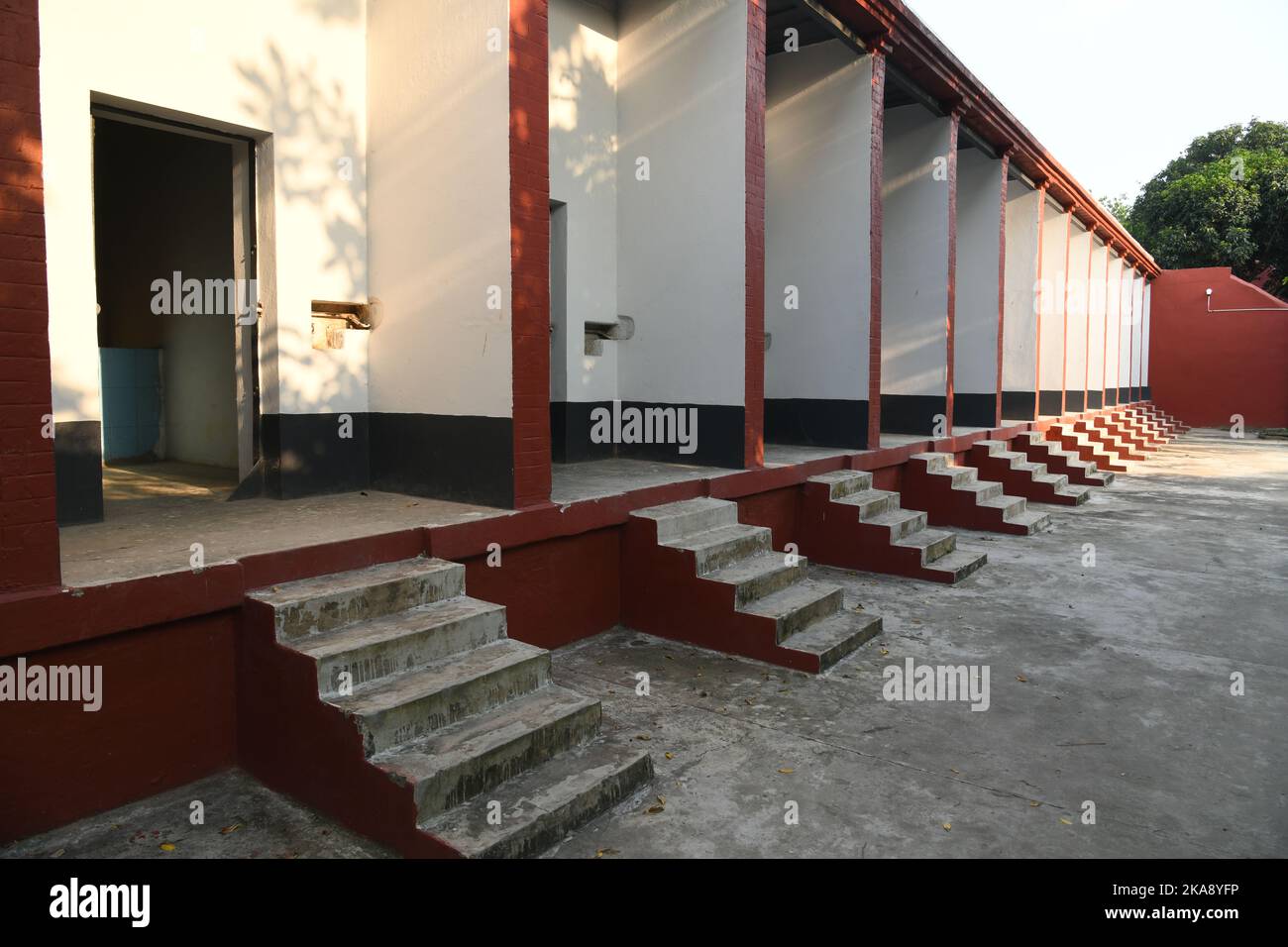 Ground floor of Unidentified two-story cellblock. Alipore Jail Museum ...