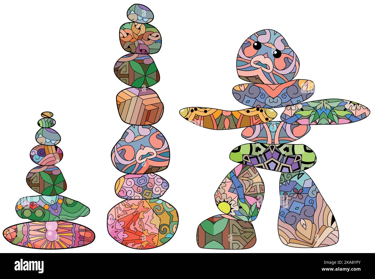 Balance concept abstract stack Stock Vector Images - Alamy