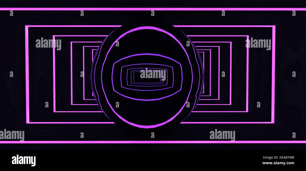 Distorted space generation. Rectangular figures change their shape ...