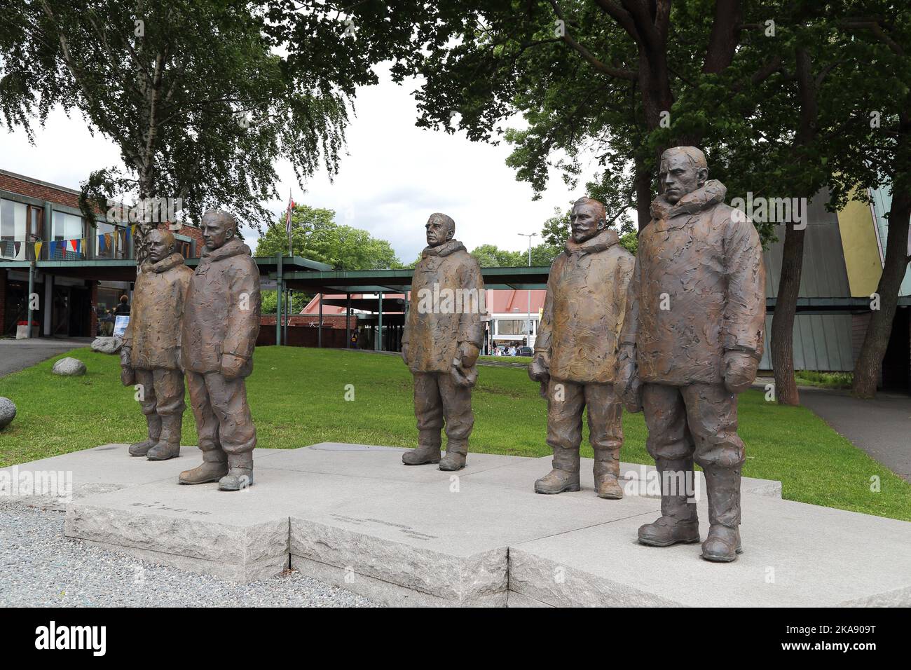OSLO, NORWAY - JULY 1, 2016: It is a monument to the Norwegian polar ...