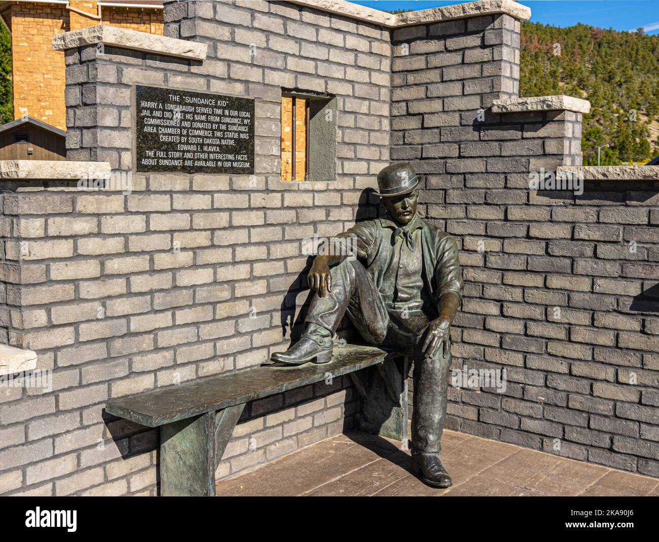 Statue of Harry Longabaugh aka The Sundance Kid in Sundance Square ...