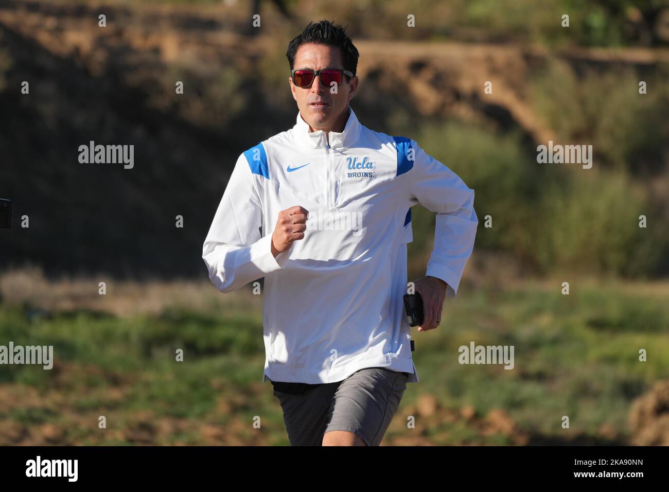 UCLA Bruins coach Sean Brosnan during the Pac-12 Conference cross ...