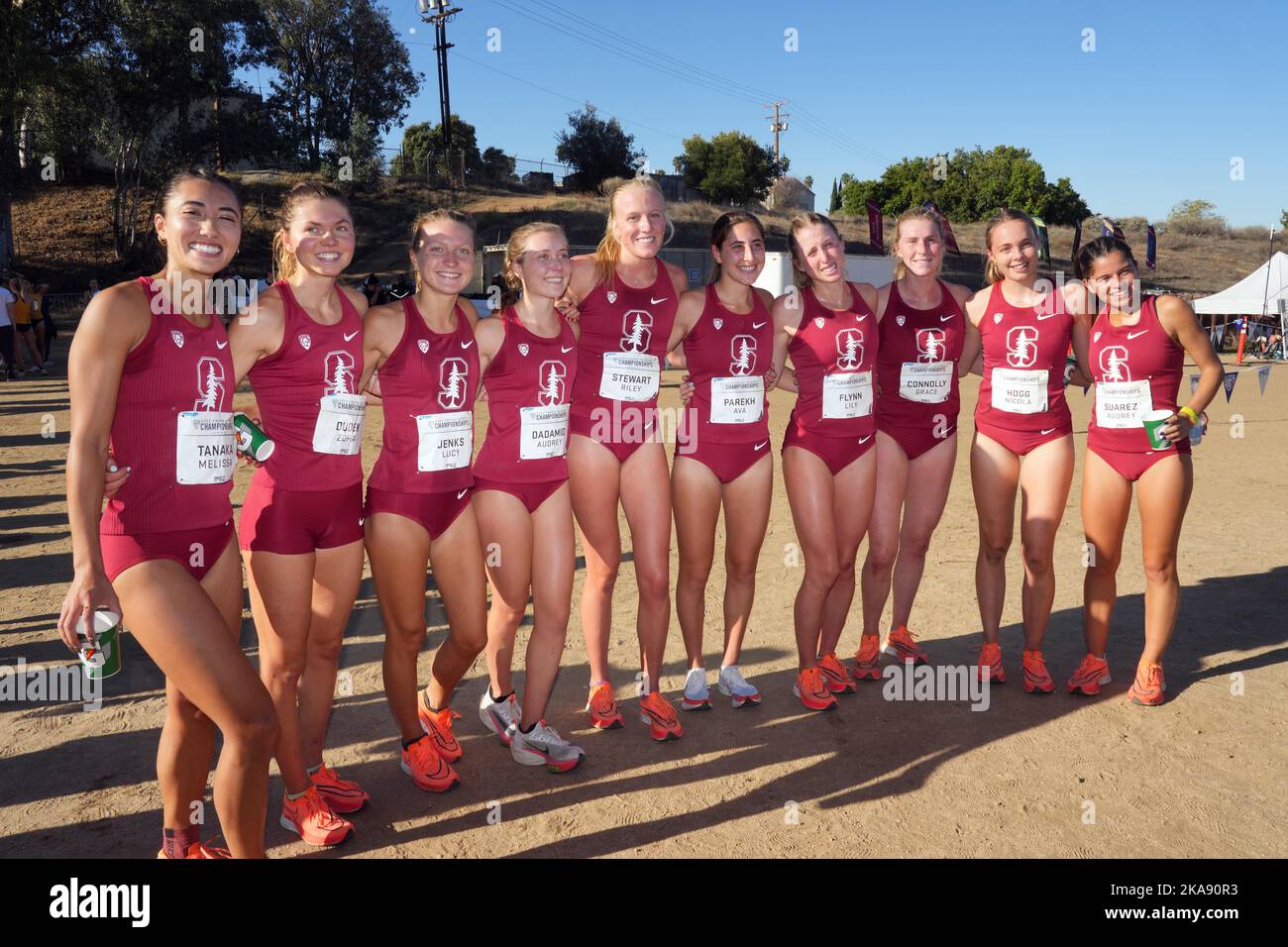 Members of the Stanford Cardinal women's team (from left) Melissa ...