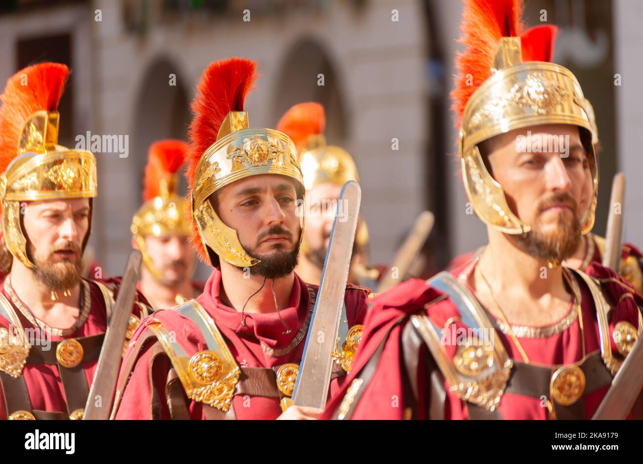 CARTAGENA, SPAIN - 23 SEPTEMBER 2022 Carthaginians and Romans historic ...