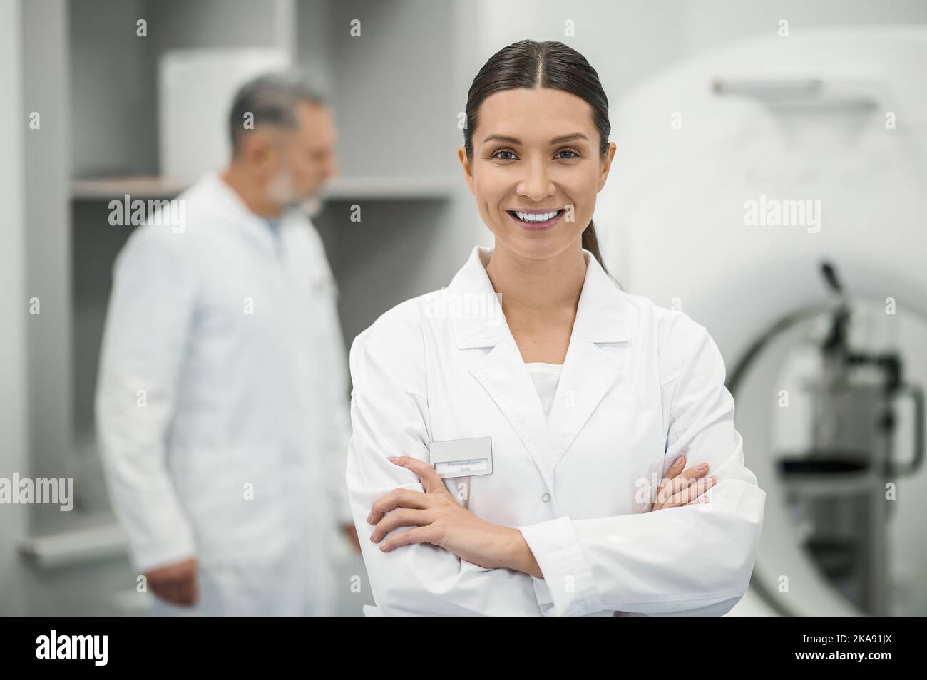 Hospital lab coats hi-res stock photography and images - Alamy