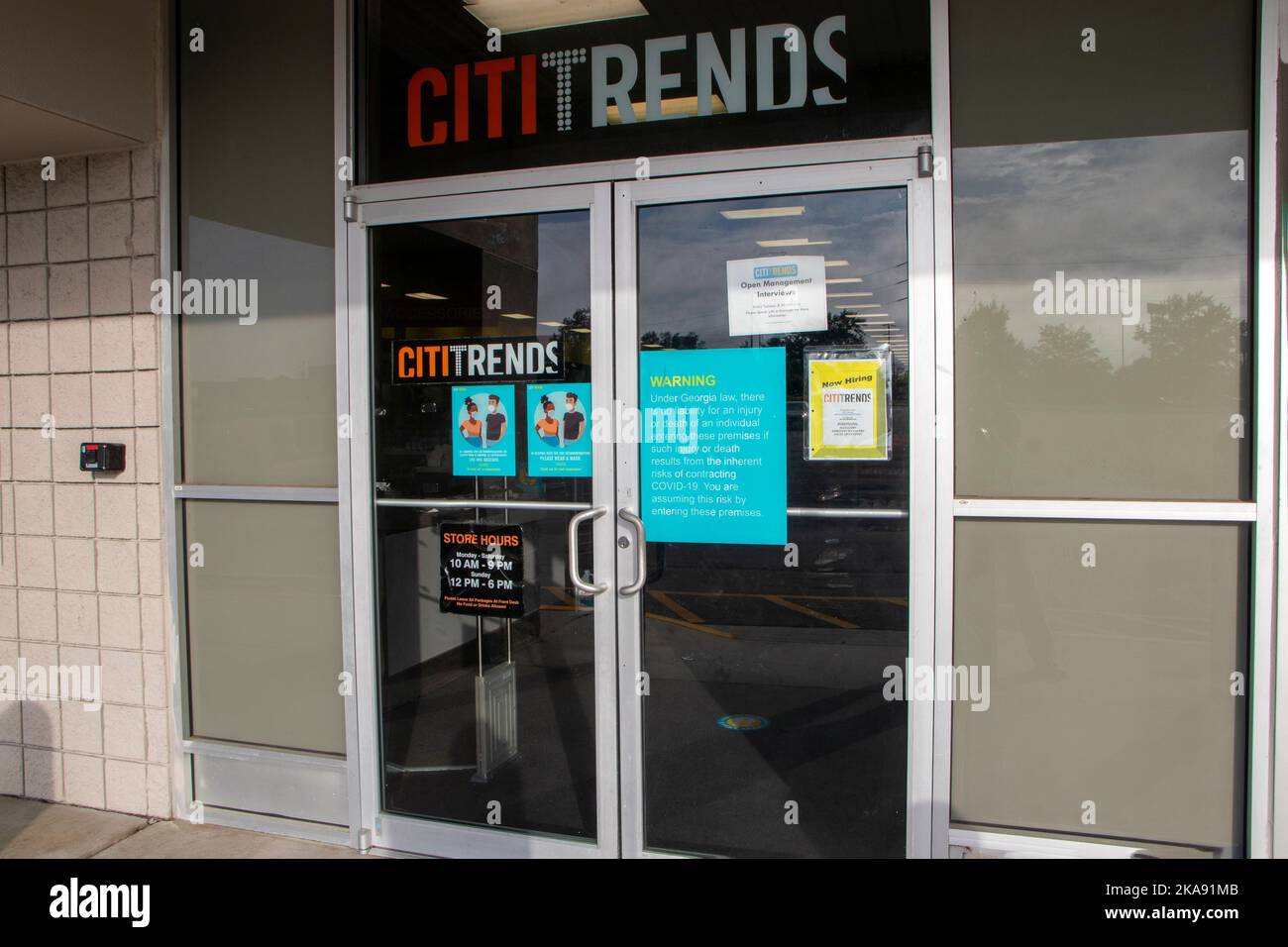 Grovetown, Ga USA - 07 19 21: CitiTrends retail store face mask ...