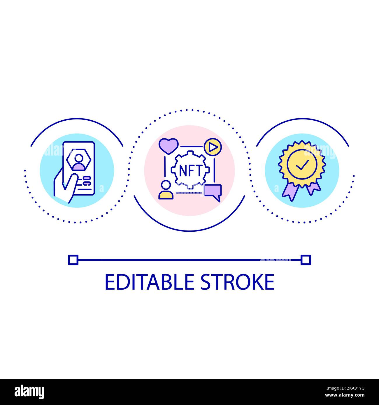 Property management network icon Cut Out Stock Images & Pictures - Alamy