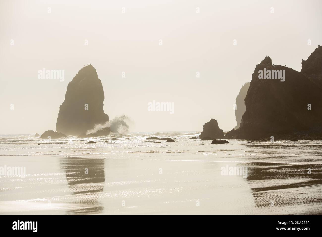 Oregon coast haystack rocks hi-res stock photography and images - Alamy