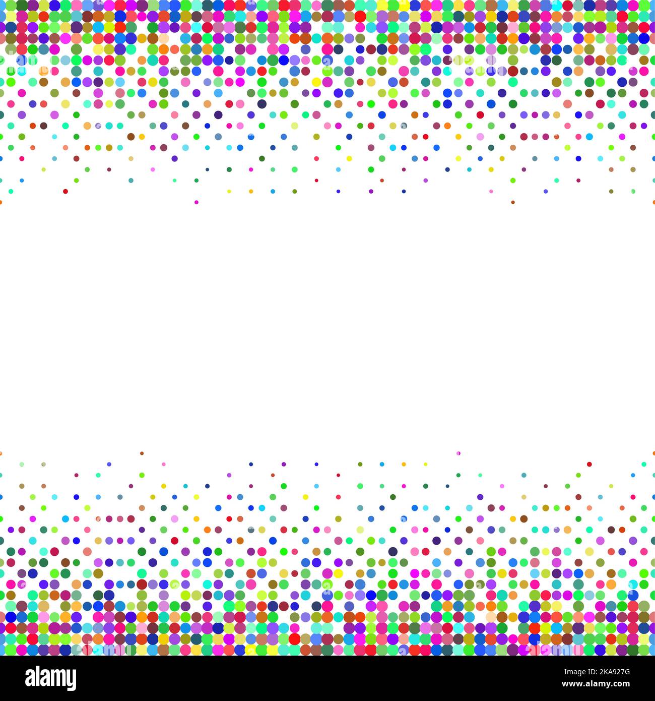 Gradient Seamless Background with Color Dots Particles Stock Vector ...