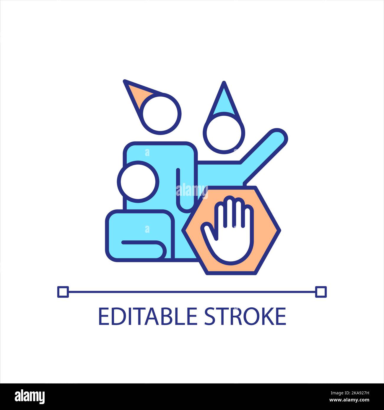 Build boundaries RGB color icon Stock Vector Image & Art - Alamy