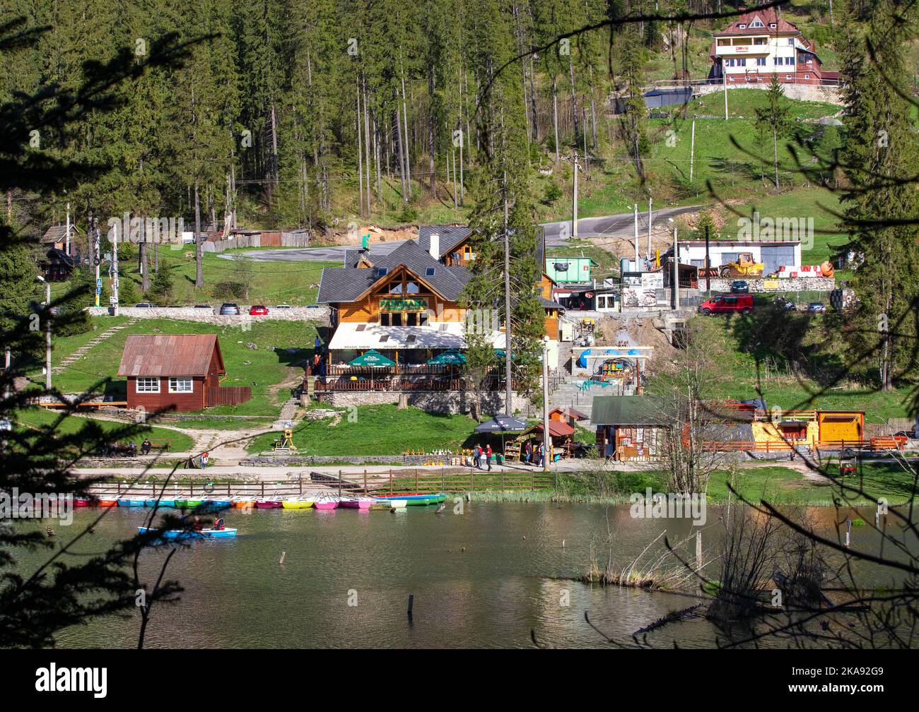 It is a natural dam lake formed by the collapse of a slope due to an ...