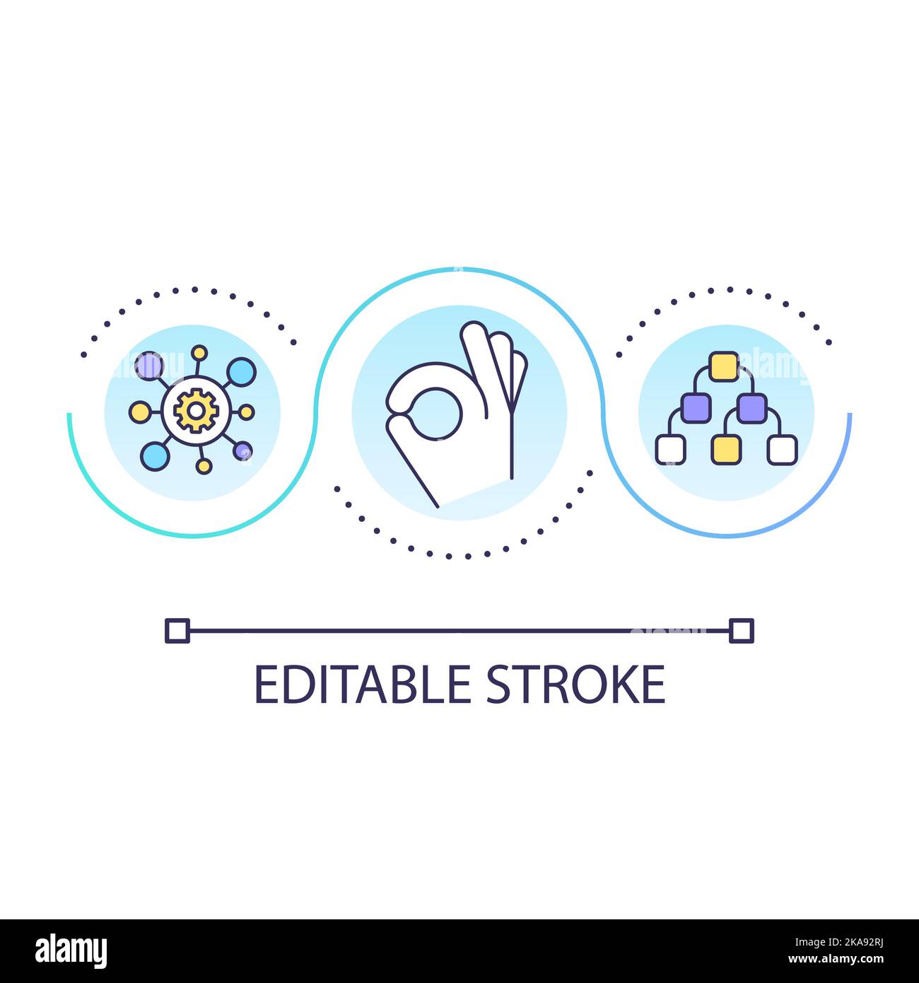 Optimize work process loop concept icon Stock Vector Image & Art - Alamy