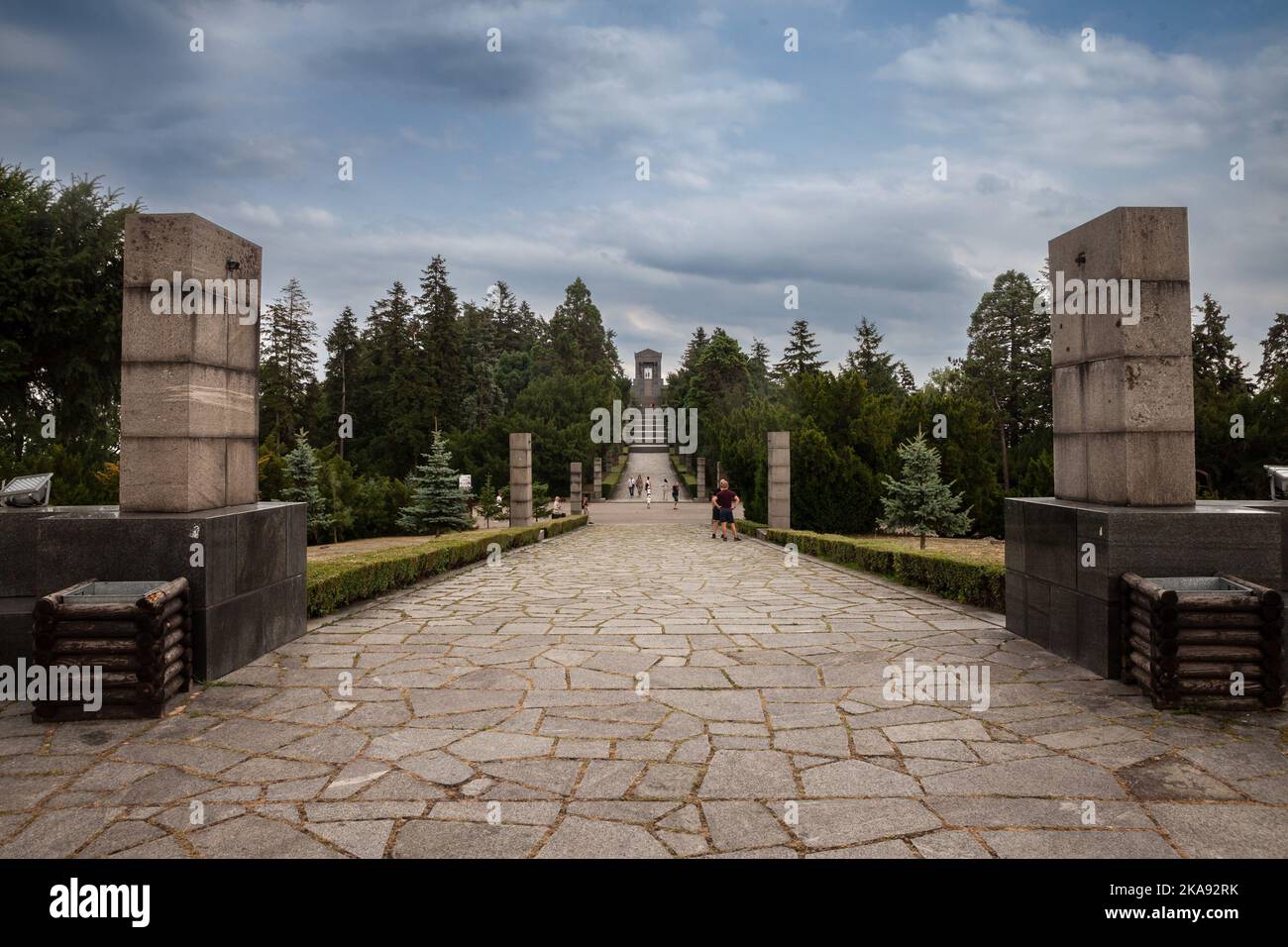 Picture of the monument to the unknown hero on Avala mountain in ...