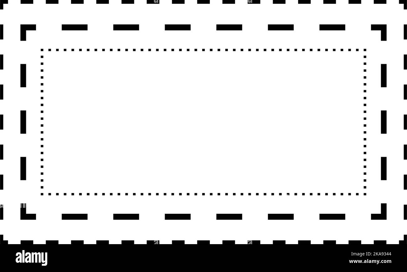 Tracing rectangle shape lines element for preschool, kindergarten and ...