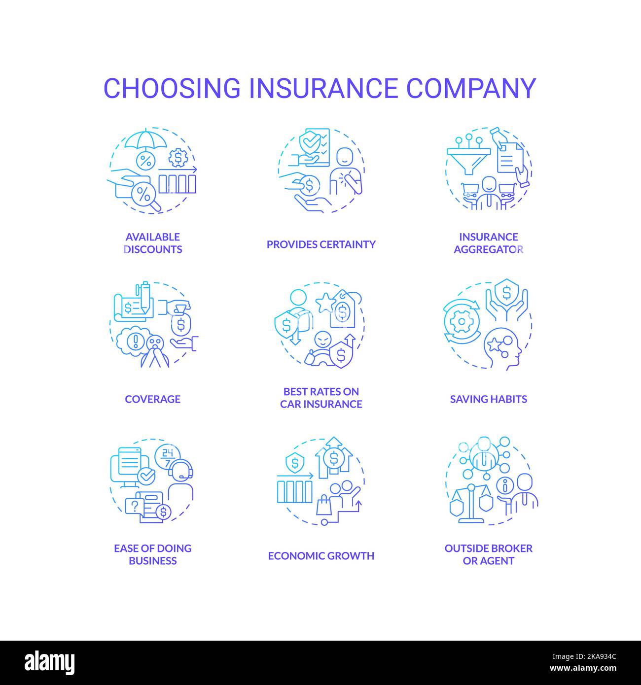 Insurance broker circle hi-res stock photography and images - Alamy