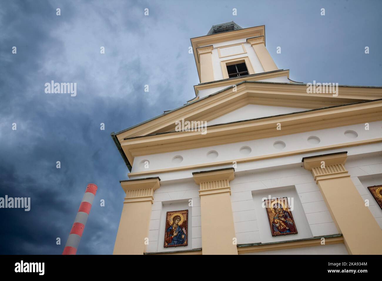 Picture of the main church of Vojlovica Monastery in Pancevo; Serbia ...