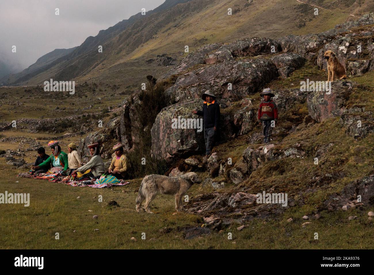 The traditional Peruvian life in the Lares Valley, Peru Stock Photo - Alamy