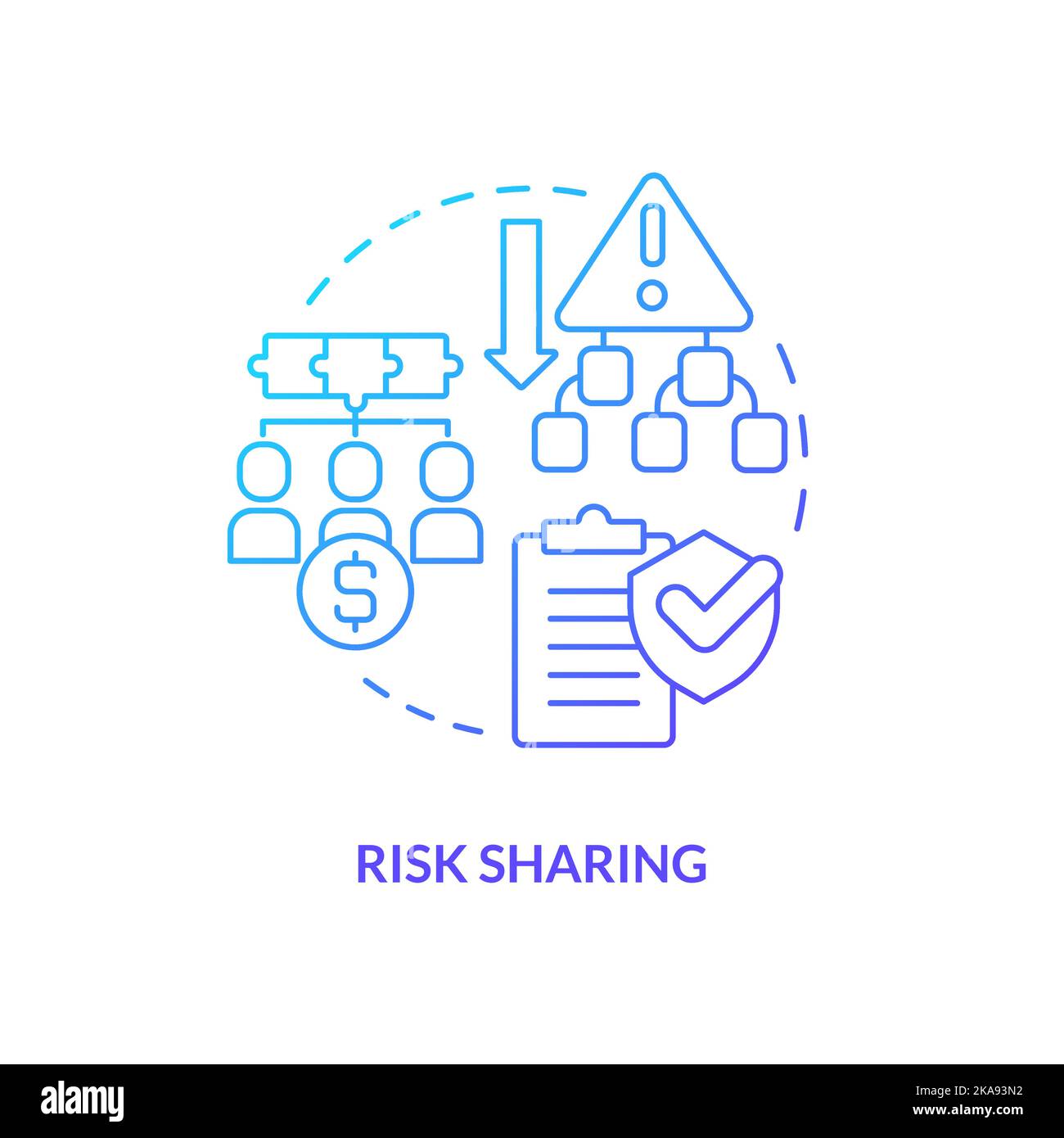 Collective risk sharing blue gradient concept icon Stock Vector Image ... Collective risk sharing blue gradient concept icon Stock Vector Image ...