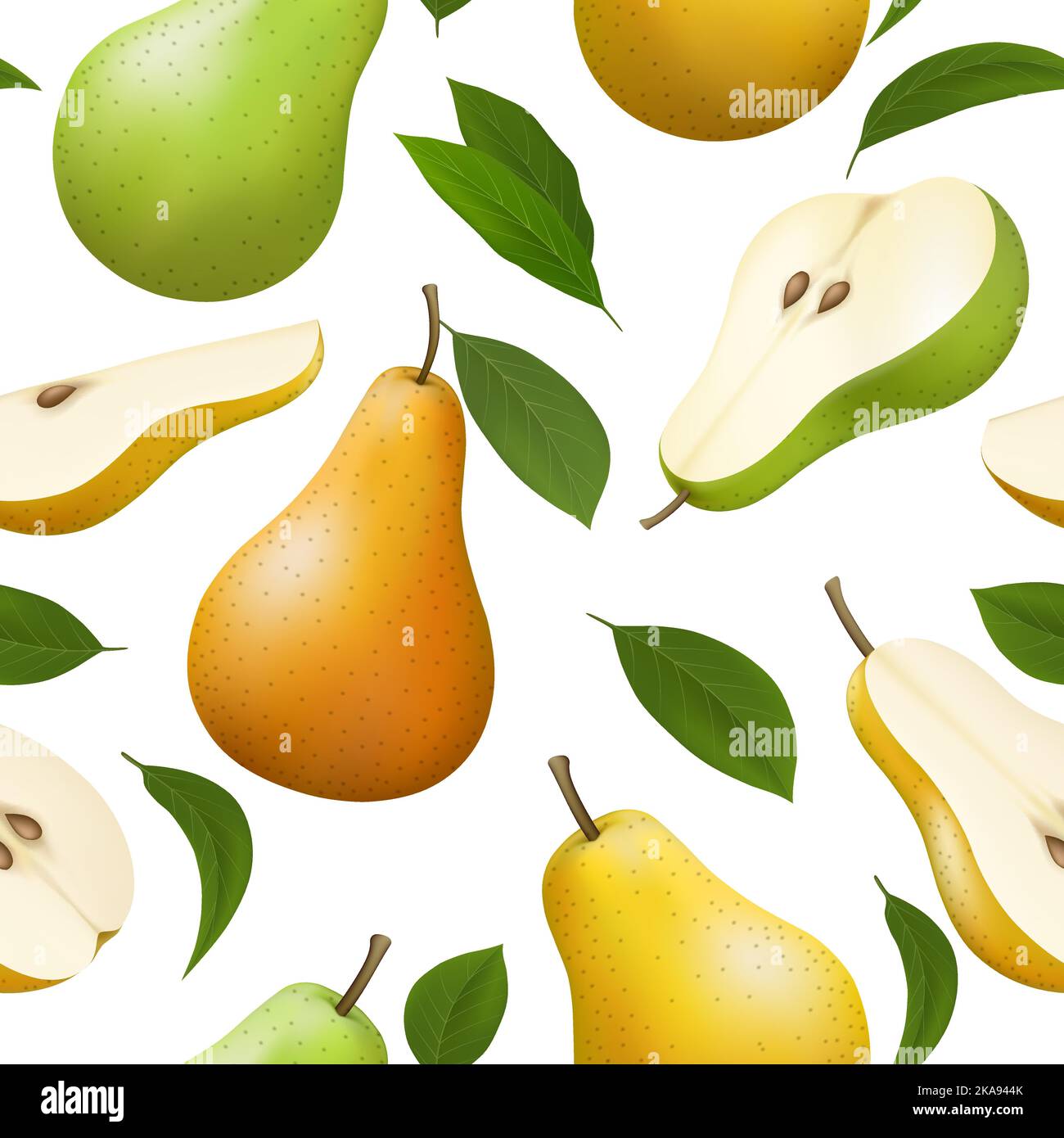 Realistic pears pattern Stock Vector Image & Art - Alamy