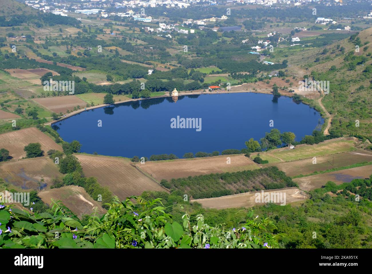 Scenic view of Mastani Talav or Lake From Dive Ghat, situated near ...