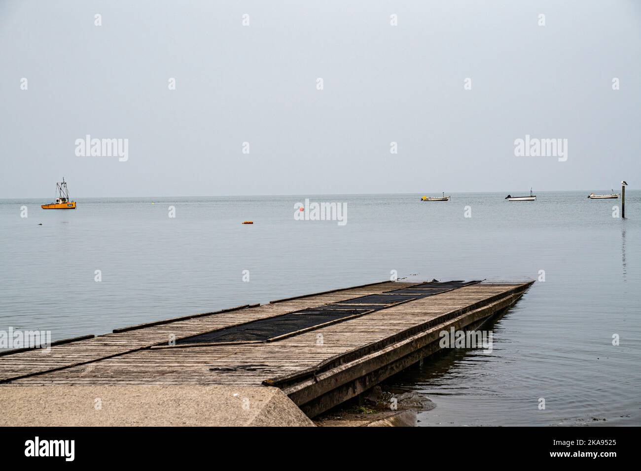 Floating boat launch ramp, Morecambe, Lancashire Stock Photo - Alamy