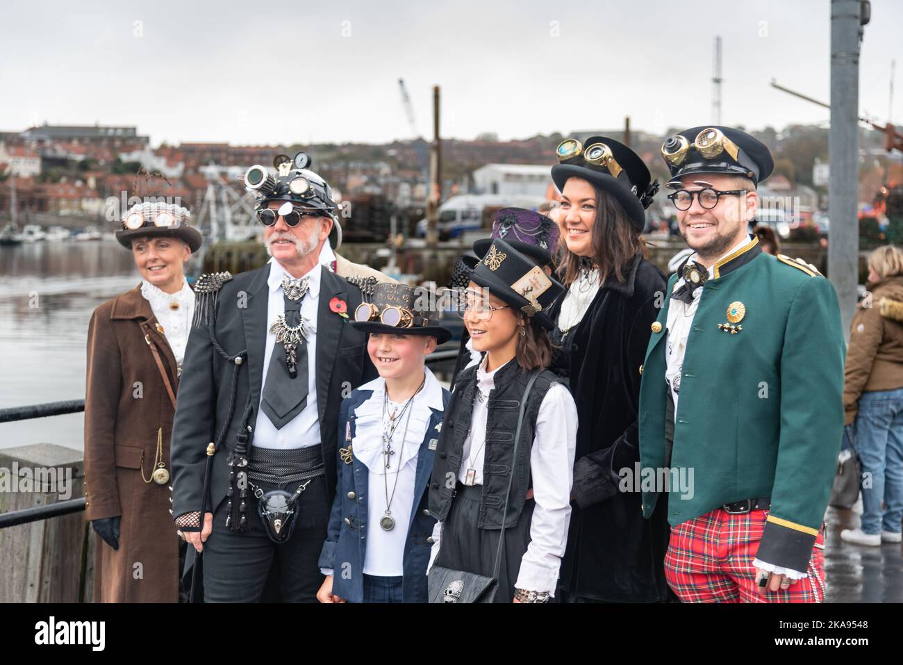 People dressed up at Whitby Goth Weekend Stock Photo - Alamy