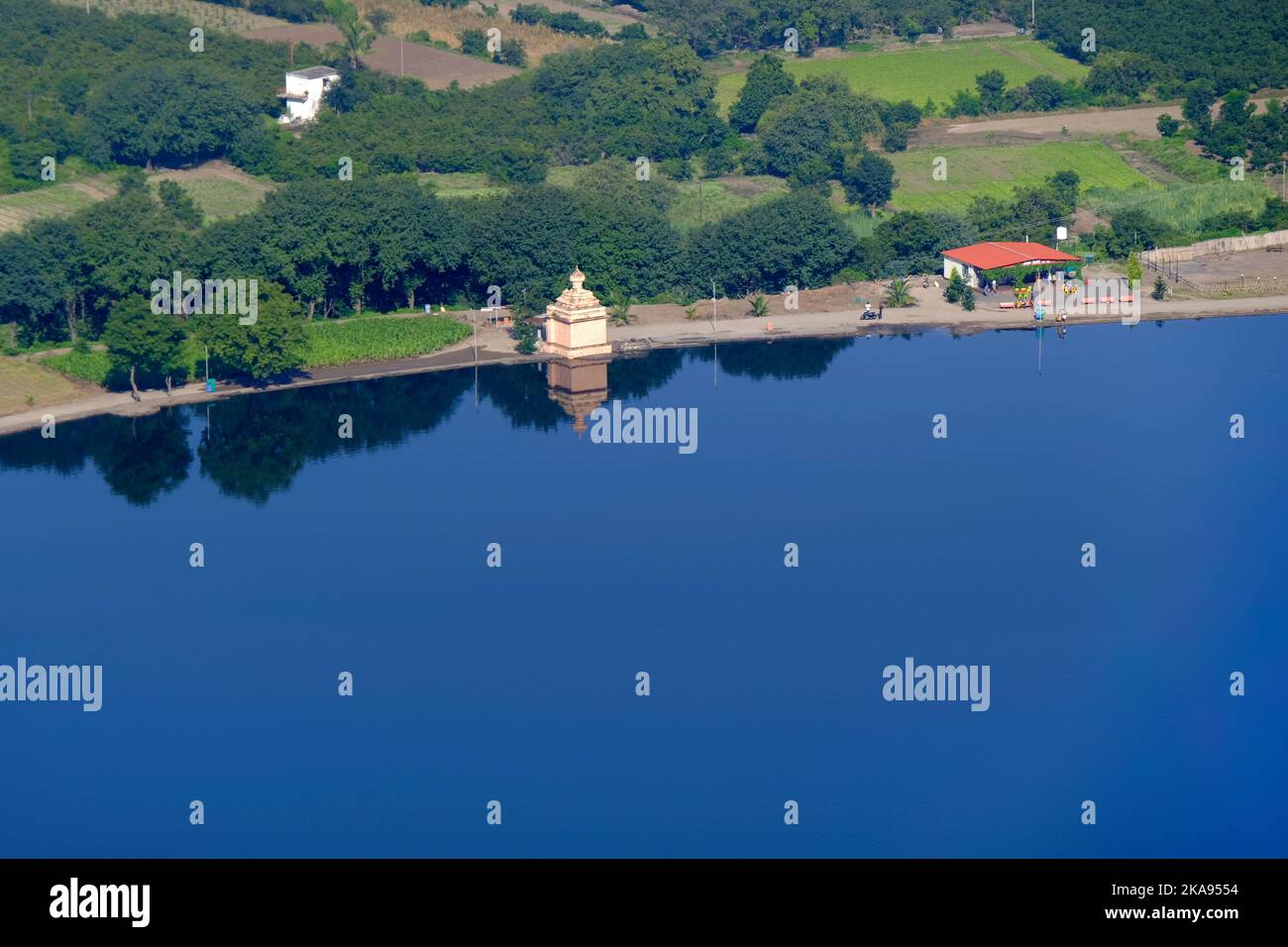 Scenic view of Mastani Talav or Lake From Dive Ghat, situated near ...
