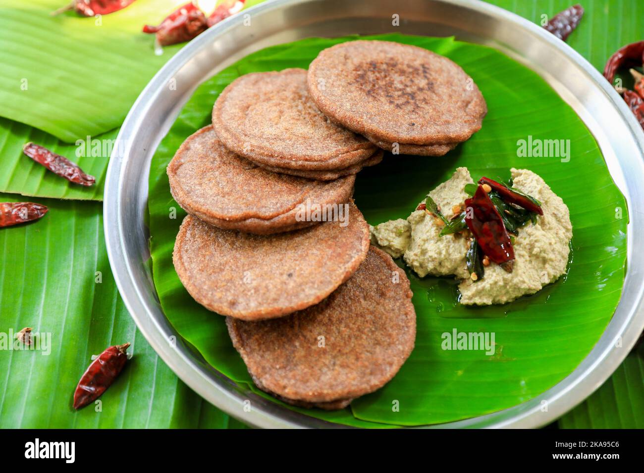 south indian famous breakfast raagi Stock Photo - Alamy