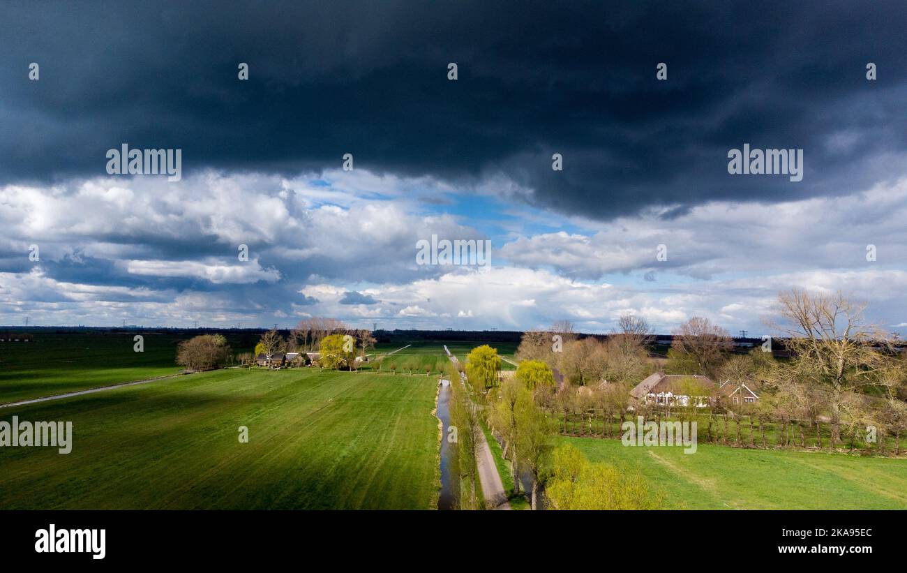 Scary sky in the Netherlands Stock Photo - Alamy