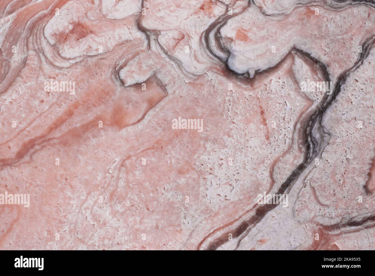 Raw Rose marble stone textured surface background Stock Photo - Alamy
