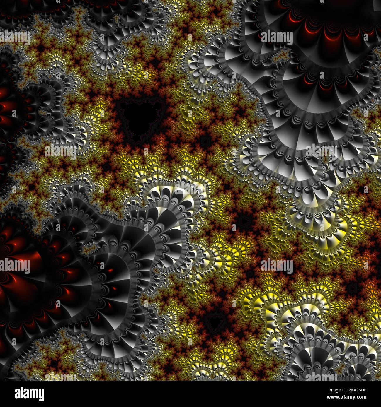 Take a look in the nice infinity of computer rendered visual art fractals - abstract design ...