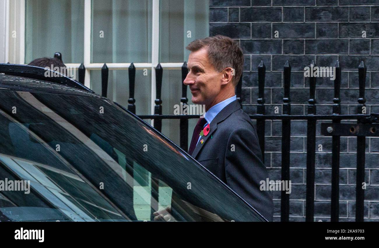 London, England, UK. 1st Nov, 2022. Chancellor of the Exchequer JEREMY ...