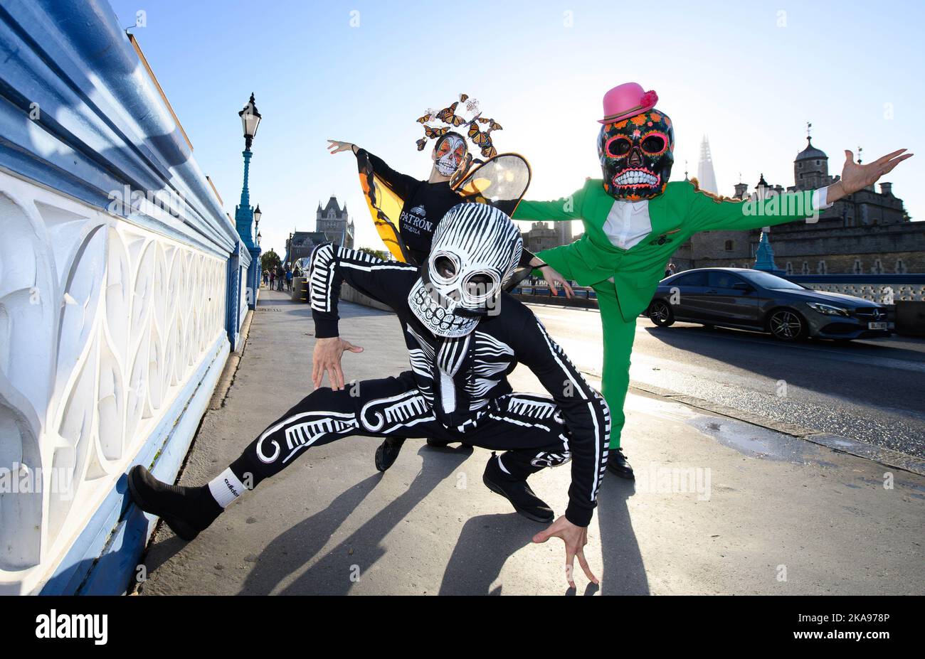 Traditional Mexican parade characters during PATRON's cultural ...