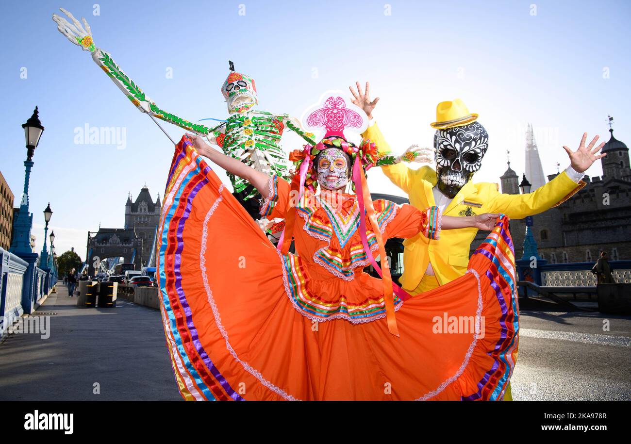 Traditional Mexican parade characters during PATRON's cultural ...