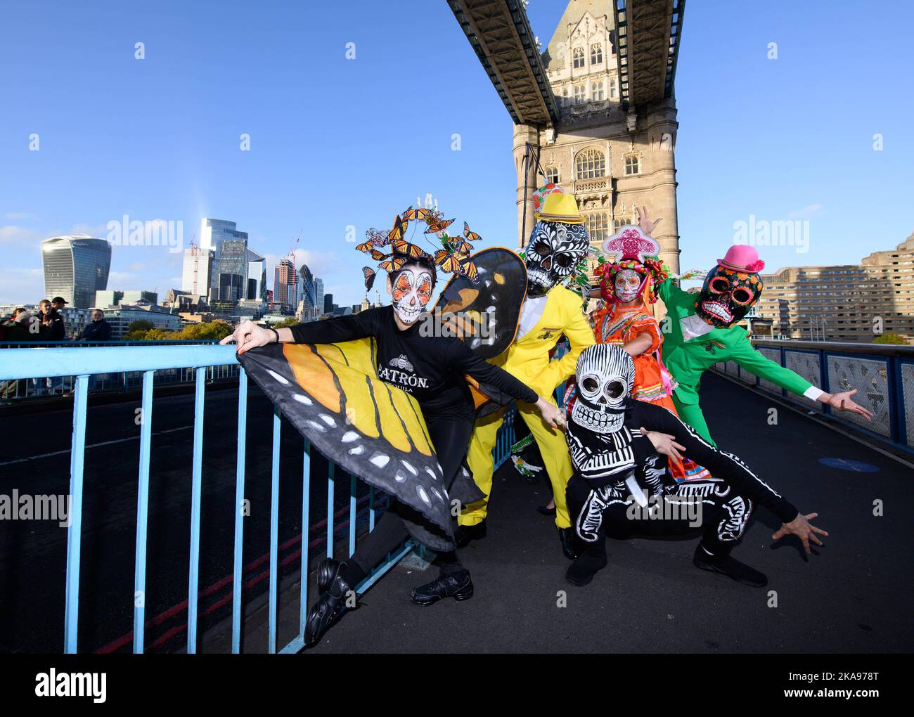 Traditional Mexican parade characters during PATRON's cultural ...