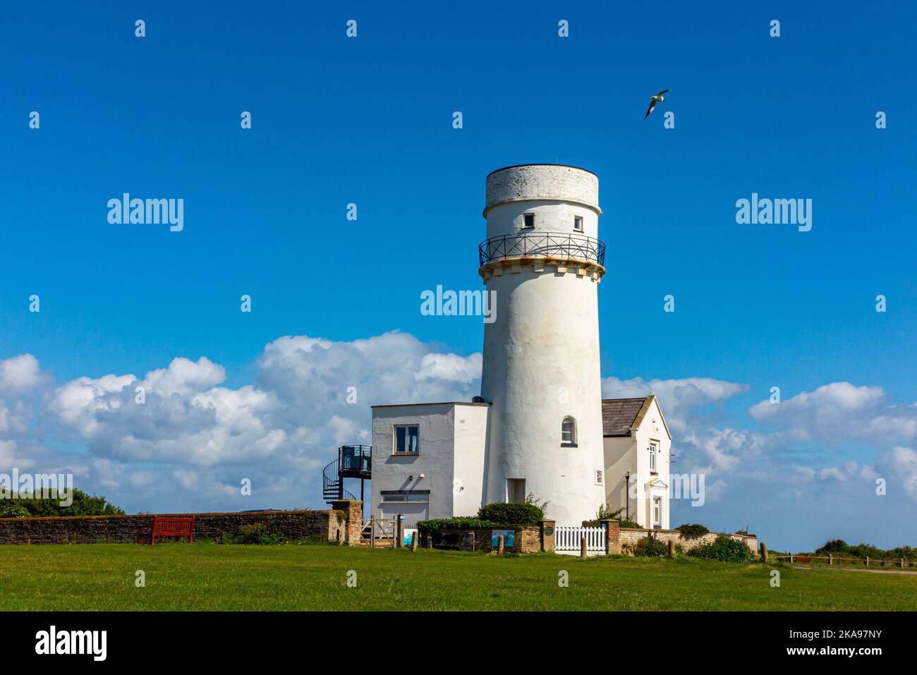 Old Hunstanton lighthouse in West Norfolk England UK built in 1840 and ...