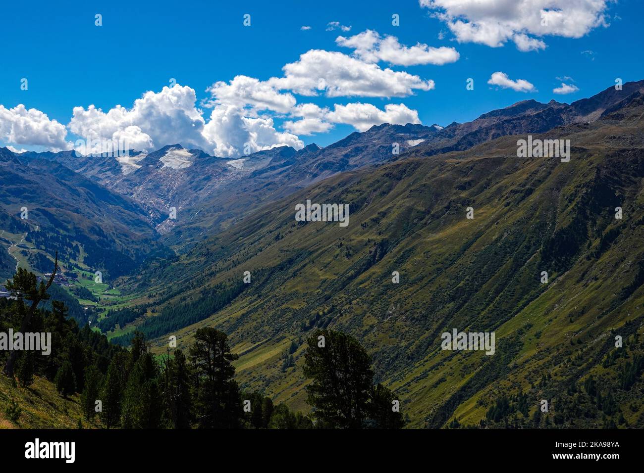 Tiny glaciers above Obergurgl, global warming, Autumn in the Oetztal ...