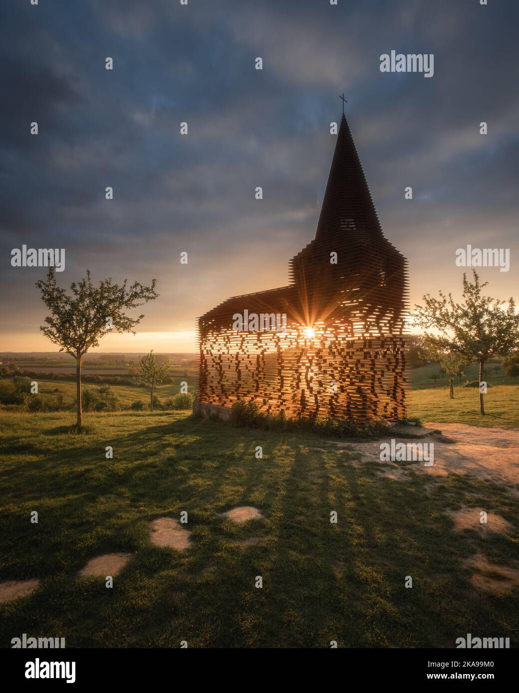 The see-through church Reading between the Lines sculpture in Borgloon ...