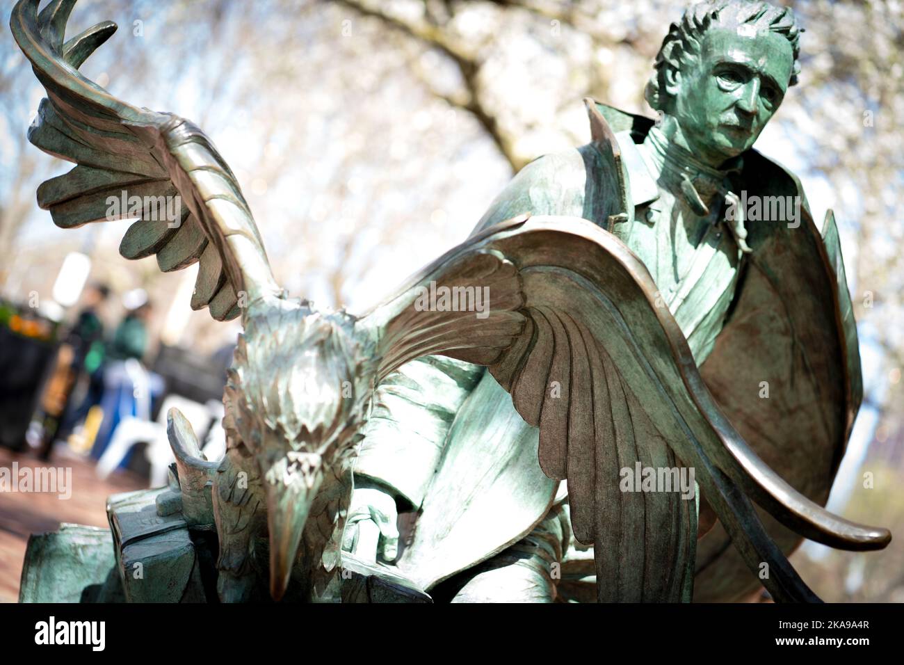 The Edgar Allan Poe statue in Boston, Massachusetts Stock Photo - Alamy