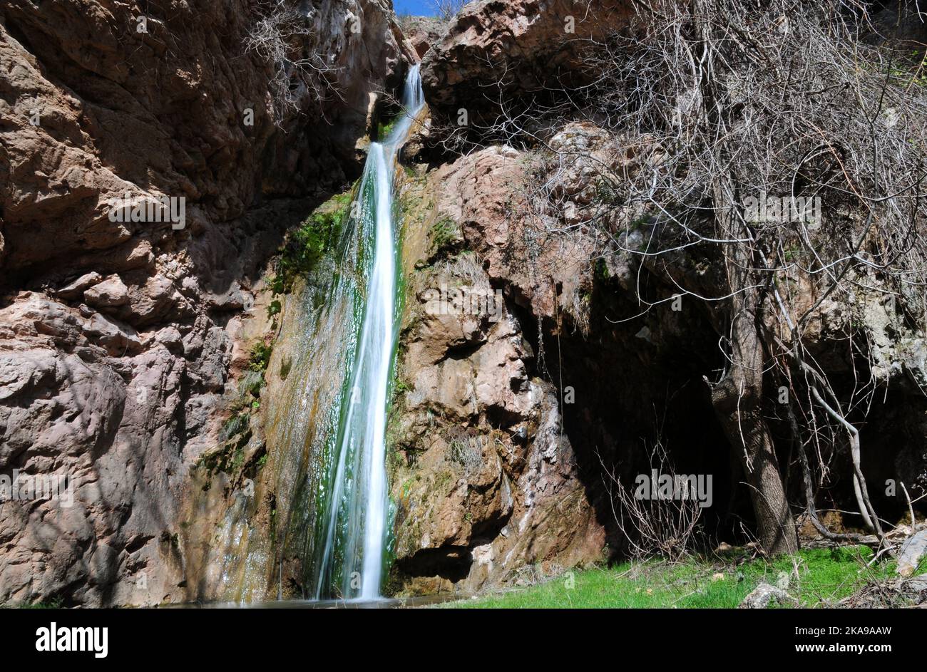 Located in Ankara, Turkey, Sogukkuyu Waterfall is located in a natural ...