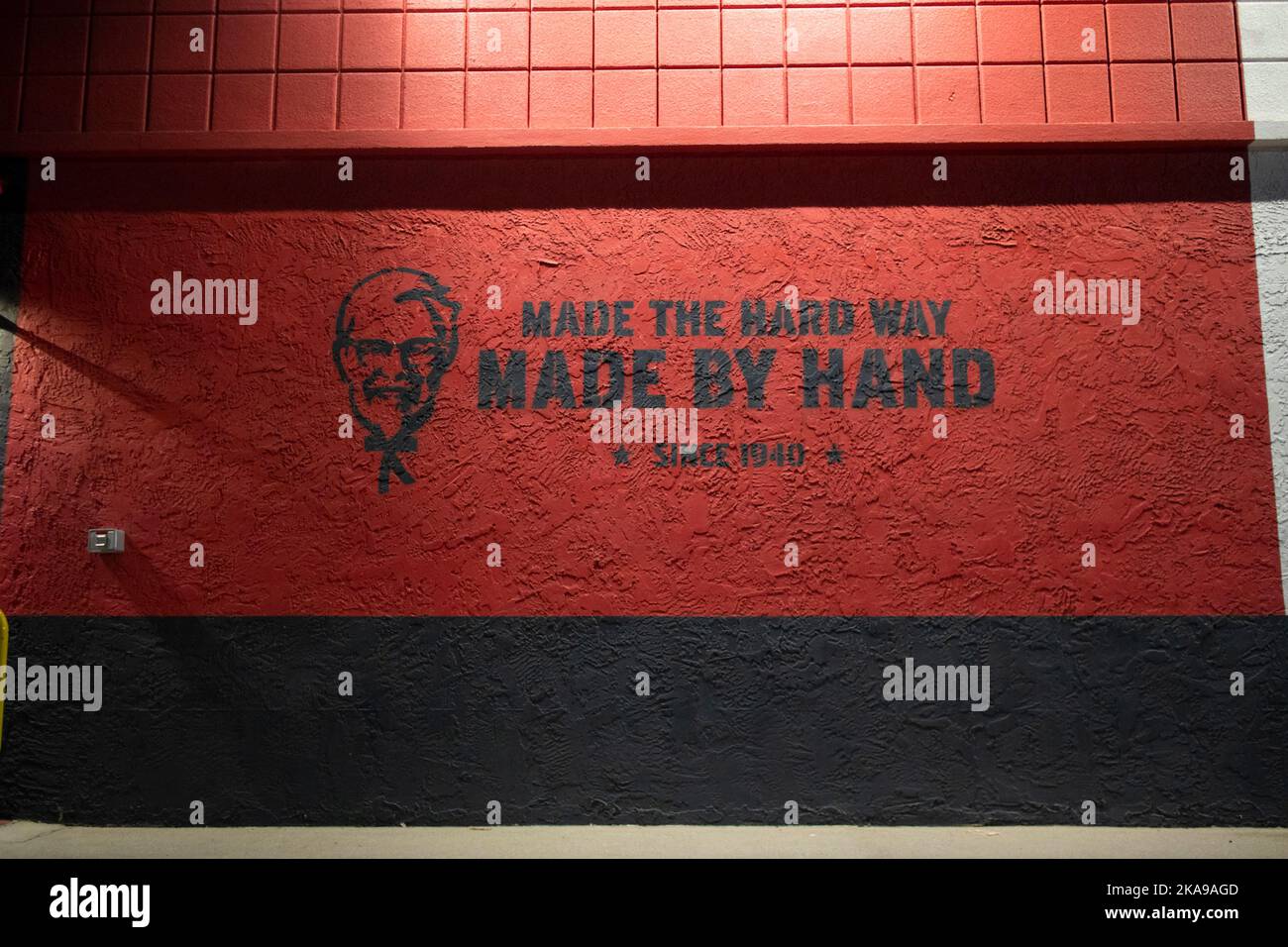 Augusta, Ga USA - 10 18 21: KFC fast food chicken building sign at ...