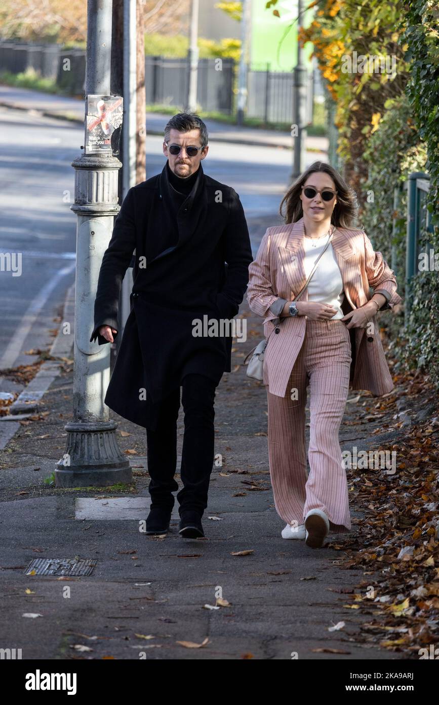 London, UK, 31st October 2022 Joey Barton and wife Georgia arrive at ...