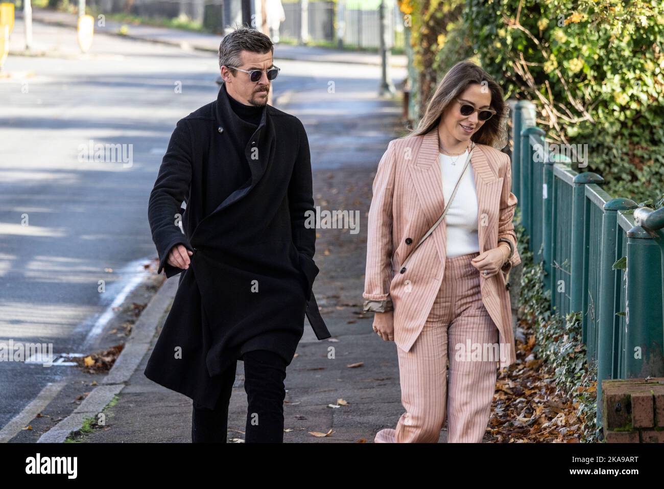 London, UK, 31st October 2022 Joey Barton and wife Georgia arrive at ...