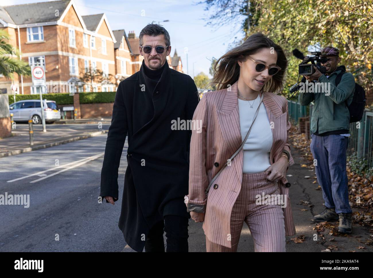London, UK, 31st October 2022 Joey Barton and wife Georgia arrive at ...